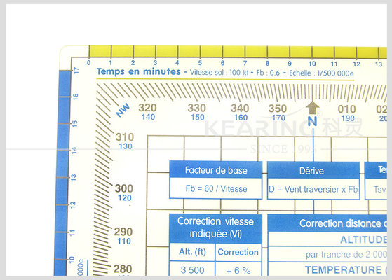 140 * 140 MM Flexible Plastic Square Aviation Protractor Plotter for Pilot Students # KPP-8