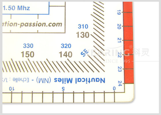 140 * 140 MM Flexible Plastic Square Aviation Protractor Plotter for Pilot Students # KPP-8