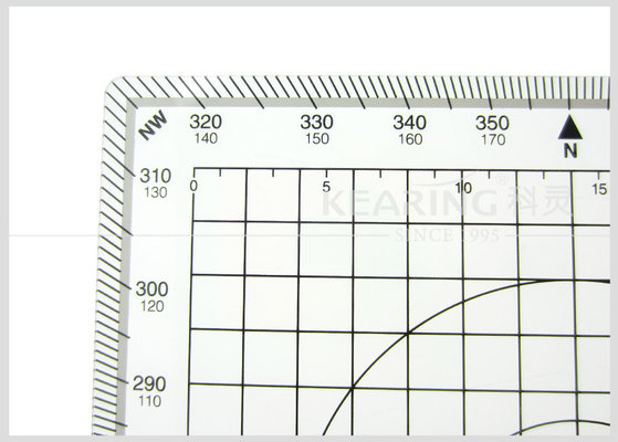 Kearing Aviation Supplies Plastic Square Aviation Plotter Customized logo