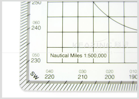 Kearing Aviation Supplies Plastic Square Aviation Plotter Customized logo