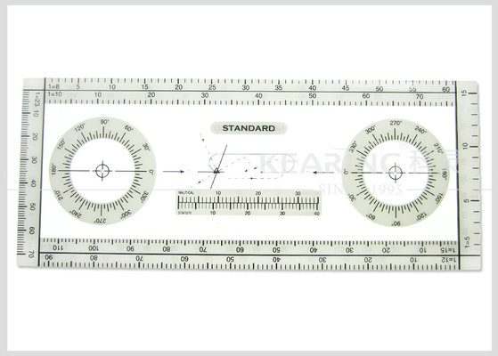 Flexible Plastic Instrument Chart Plotter For adult pilot / student IFR Flight Planning