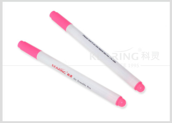 Kearing Single Tip Pink Textile Air Air Erasable Fabric Marking Pen With 1.0 Nib On Sewn Areas# AP10