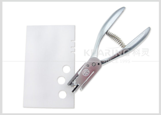 Metal Multi Use leather stitching tools Pattern Notcher 50N ' O ' & 1/4'' * 1/16'' Hole