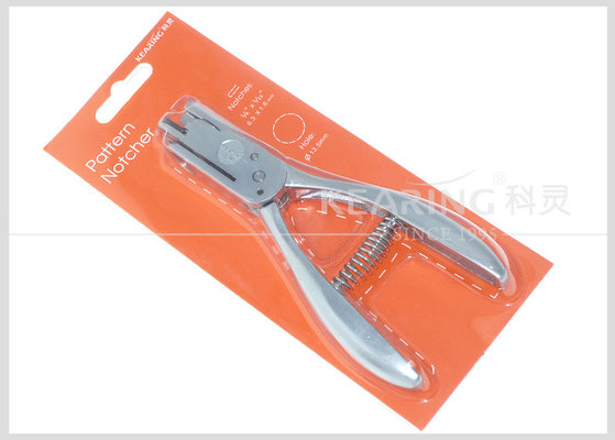 Metal Multi Use leather stitching tools Pattern Notcher 50N ' O ' & 1/4'' * 1/16'' Hole