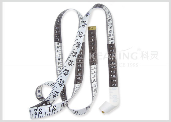 Durable 150 cm Fiberglass Measure Tape 60'' Garment Measureing Flexible Ruler in White Plastic Case