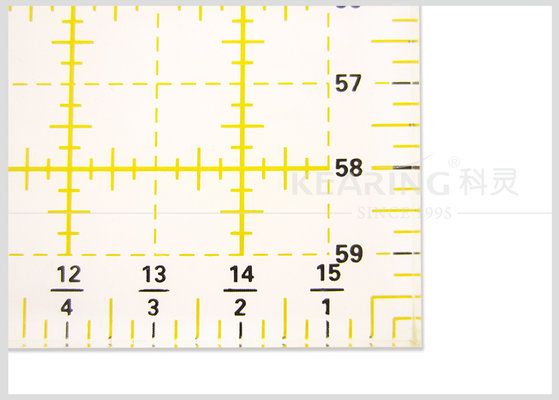 60 * 16 cm Plastic Patchwork Quilting Rulers with Sew Lines Metric Scale for Tailors # KPR6016