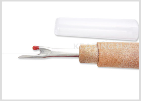 Big Size Sewing Seam Ripper With Wood Color Plastic Handle SR112