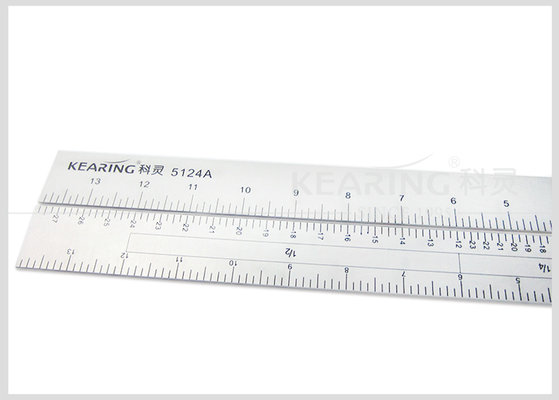 Kearing Luxury L Shaped Garment Ruler 14'' / 24'' Fashion Design Metal Ruler for Students