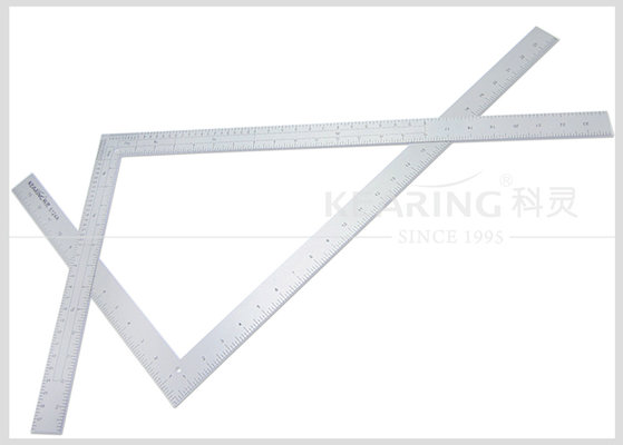Kearing Luxury L Shaped Garment Ruler 14'' / 24'' Fashion Design Metal Ruler for Students