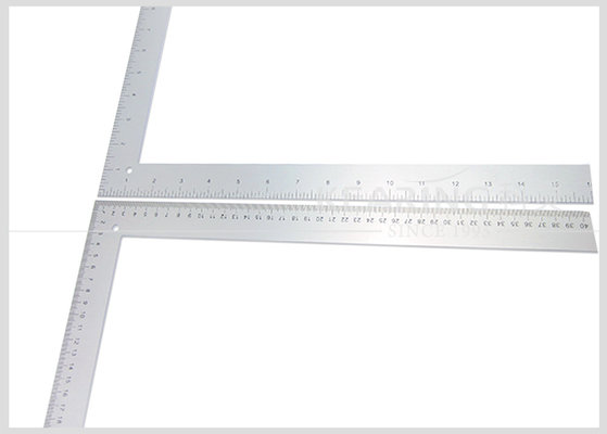 Kearing Multi Use Aluminum L Shaped Garment Ruler 35 cm / 60 cm Imperial 14'' & 24''