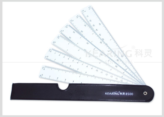 Kearing Fan Architect Scale Ruler For Engineer 12 Different Proportions With Leather Sheath For Protection