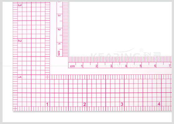 Kearing Plastic L Square Ruler 8'' Flexible Fashion Design Rulers 16 cm Length #5808