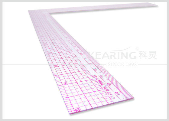 Kearing Top Rated L Shaped Ruler , Plastic Garment Styling Design Ruler 12'' & 26 cm