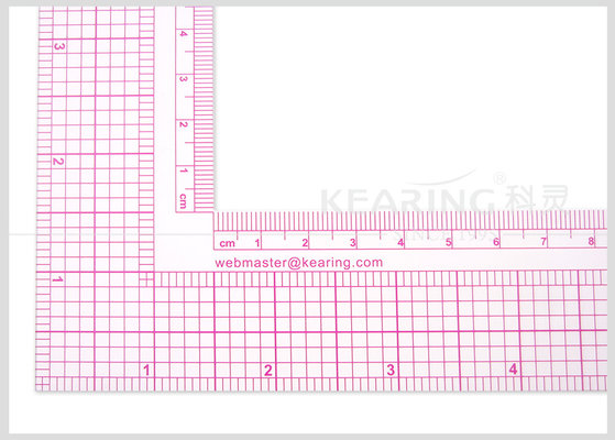 Kearing Top Rated L Shaped Ruler , Plastic Garment Styling Design Ruler 12'' & 26 cm