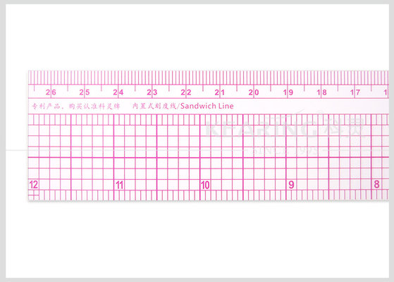 Kearing Top Rated L Shaped Ruler , Plastic Garment Styling Design Ruler 12'' & 26 cm