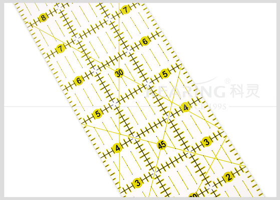 Kearing Rigid Plastic Patchwork Quilting Rulers For Fashion Design 18 * 3 INCH