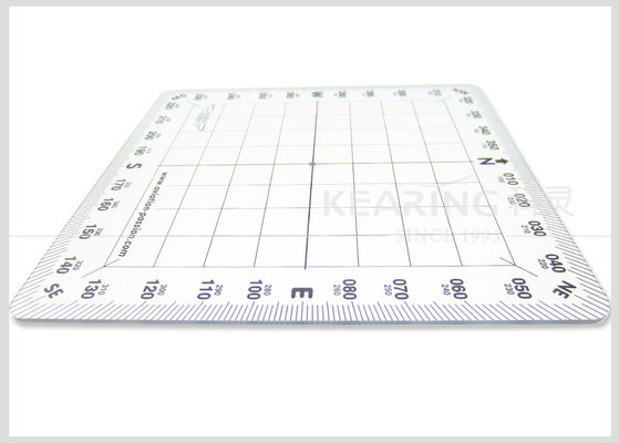 Aviation Passion Plastic Square Standard Protractor For adult pilot 108 * 108 Mm