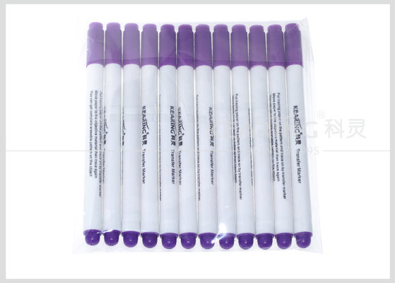 Kearing 0.8MM Tip Transfer Erasable Markers Violet Color Auto Vanish Water Based Ink for Sew Pattern Design