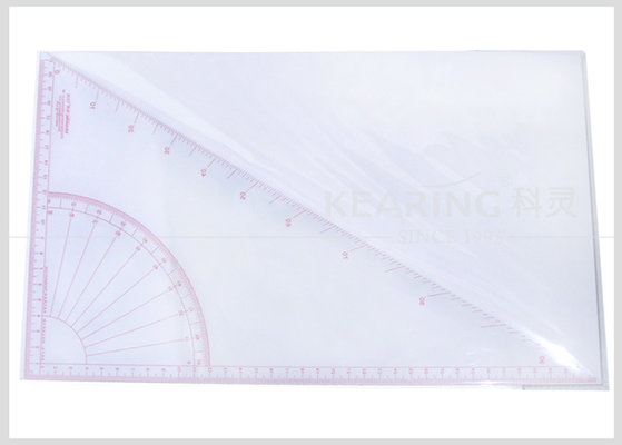 Flexible Plastic Kearing Triangle Quilting Ruler 30° 60° For Sew Area
