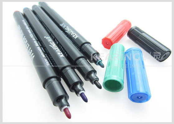 Colorful Wet Erase Pen for Temporary Marking on Plastic Easily Wiped Off by Wet Fabric