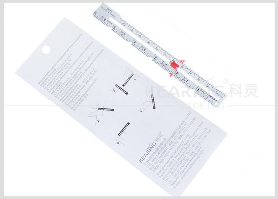 Kearing Metal 6'' Sewing Knitting Gauge with Sliding Marker 15.24cm in Blister Card Package