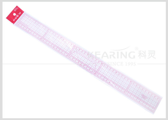 Kearing Flexible Plastic Pattern Grading Ruler 50cm Sewn Grids Printings Never Rubbing Off