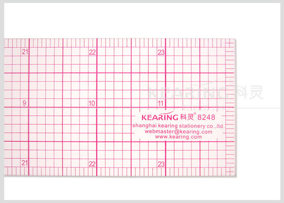 Kearing Flexible Grading Pattern Making Ruler 24 inch Plastic Fashion Design Grids Rule Sandwich Line