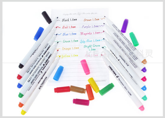 1.0 MM Fiber Tip Permanent Fabric Paint Pen DIY T shirt Marker for Kids Funny Drawing # FM10