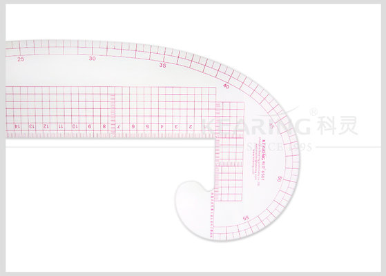 Plastic 58 cm Fashion Design Vary Form Curve Ruler Flexible Garment Making Rulers