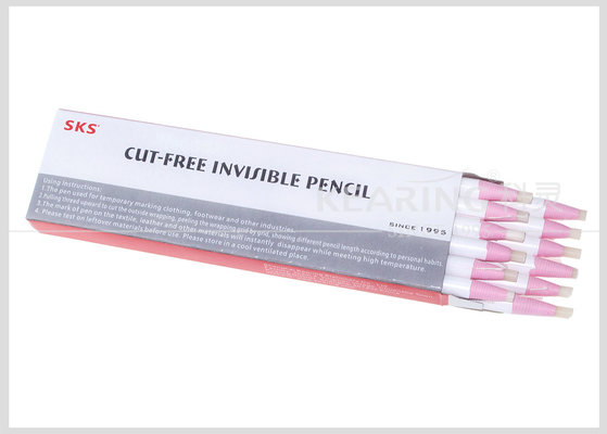 SKS White Color Cut Free Wax Pencil No Sharpening Disappear After Ironing For Leather
