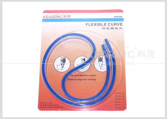 50cm 20'' Blister Card Package Flexible Curve Ruler for Fashion Design # KF-50