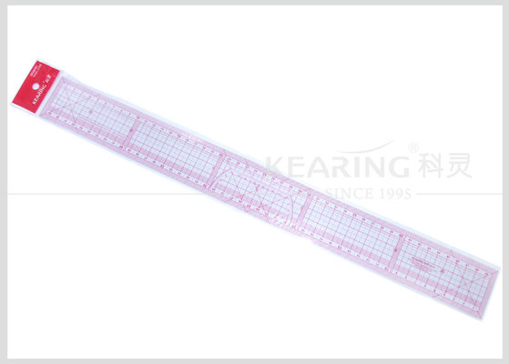 Durable Plastic 50CM Pattern Grading Ruler With Protractor Grading Rule Sandwich Line