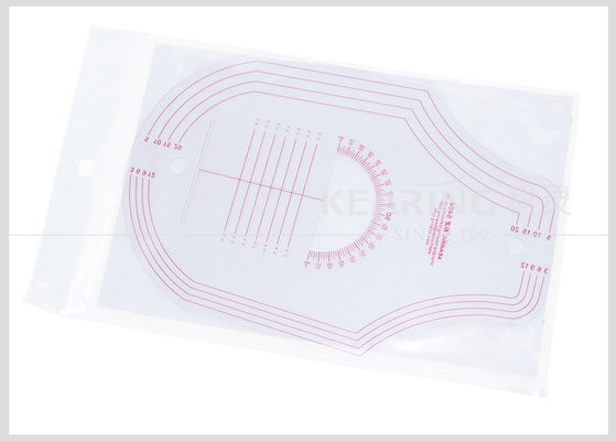 Plastic Fashion Design Vary Form Curve Ruler Protractors with Seam Allowance Lines