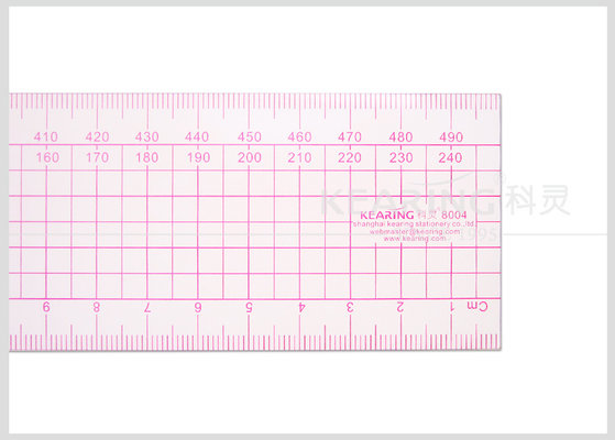 50 CM Durable Plastic Pattern Making Ruler Sandwich Line Fashion Design Grading Rulers