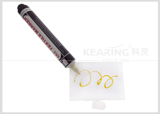 SKS Knitting Dyeing Permanent Yellow Textile Marker Pen Resist Alkali Acid Industrial Marking Pen