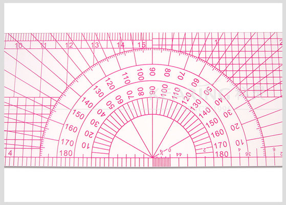12 Inch Durable Plastic Pattern Making Ruler multi use 30 CM Kearing Ruler for Fashion Design