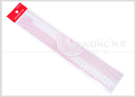 12 Inch Durable Plastic Pattern Making Ruler multi use 30 CM Kearing Ruler for Fashion Design