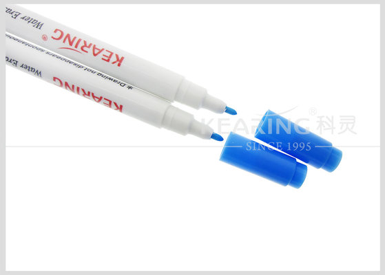 Blue Color Water Erasable Markers Dual Tip 1.0 MM tip / 0.5 MM tip for Fabric Marking