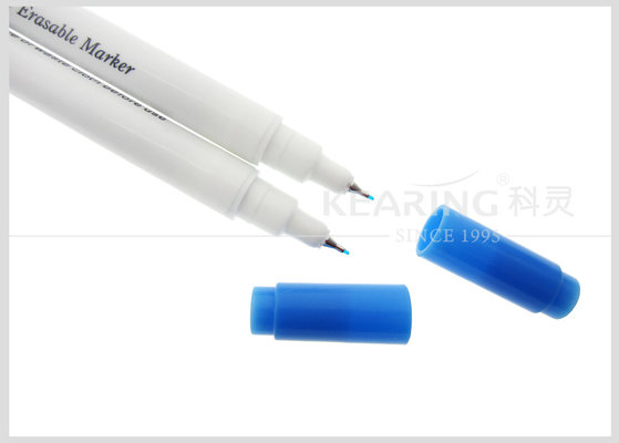 Blue Color Water Erasable Markers Dual Tip 1.0 MM tip / 0.5 MM tip for Fabric Marking