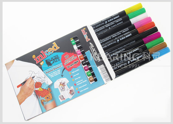 Funny DIY Fabric Paint Pen Permanent Drawing on T shirt with Luxury Paper Box Package