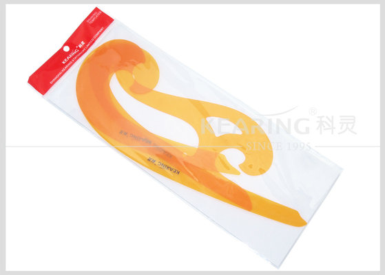 Transparent Yellow French Curve Ruler 3 PCS / SET for Sewn Tailor Pattern Making