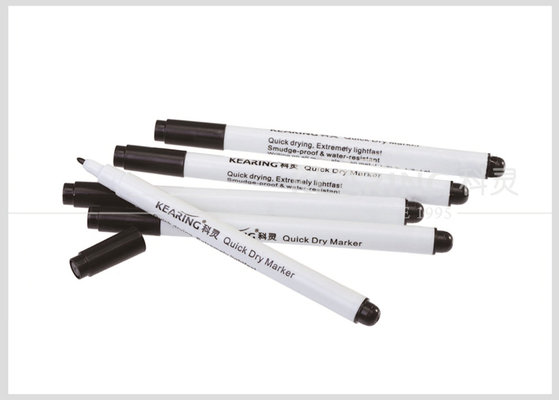 Black Color Wet Erase Pen Non Toxic PP Plastic Material For Electronics Factory