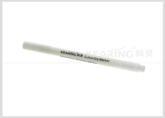 Black Quick Dry Water Based Ink Wet Erase Pen , Trousours Permanent Fabric Pens