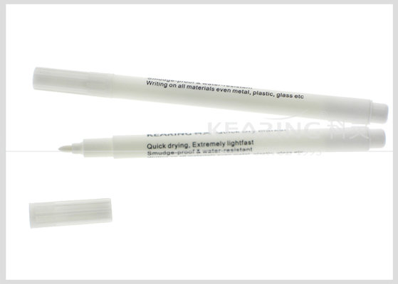 Black Quick Dry Water Based Ink Wet Erase Pen , Trousours Permanent Fabric Pens