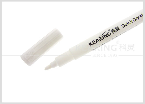 Black Quick Dry Water Based Ink Wet Erase Pen , Trousours Permanent Fabric Pens