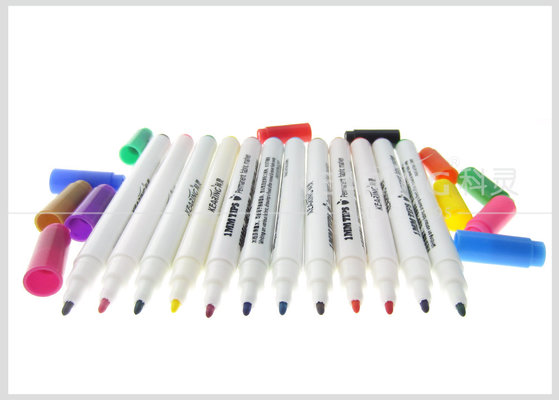 Water based Fabric paint markers Kearing 1.0mm tip permanent ink , T shirt marker pens