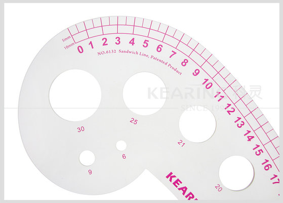 Flexible Plastic 32cm Metric Vary Form Sewing Curved Ruler For Fashion Design