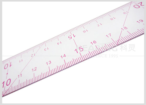 Clear Red  Long Pattern Making Ruler Soft Flexible Curve Ruler 30 * 3 Cm