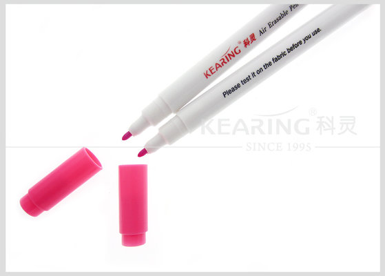 Fiber / Metal Tip Temporary Erasable Markers Pens , Kearing Pink Air Erasable Pen