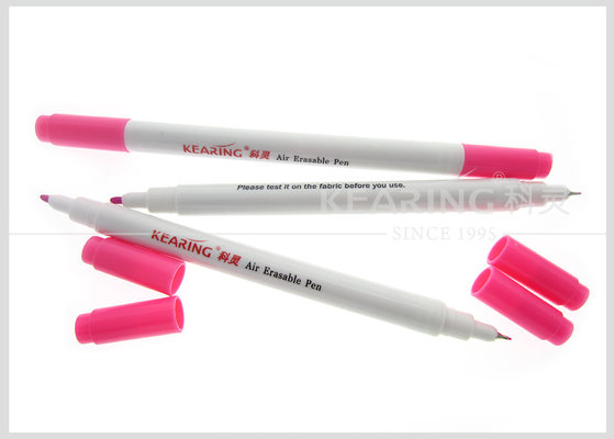 Fiber / Metal Tip Temporary Erasable Markers Pens , Kearing Pink Air Erasable Pen
